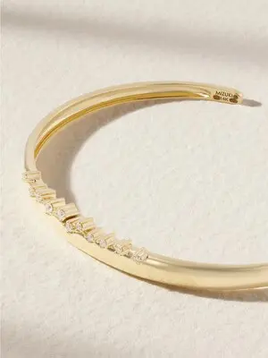 Mizuki 14-karat And Diamond Cuff