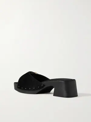 Khaite Britt Buckled Calf Hair Mules