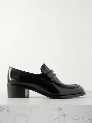 Church's Prudence Glossed-leather Loafers - Black