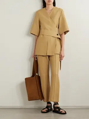 Co Woven Straight-leg Cropped Pants