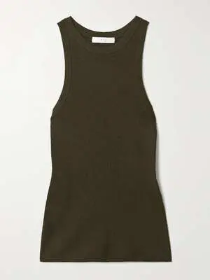 Co Cashmere Tank - Army Green