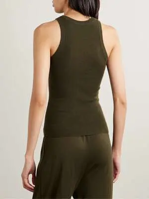 Co Cashmere Tank - Army Green