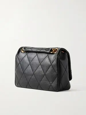 Burberry Embellished Quilted Leather Shoulder Bag