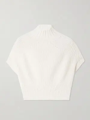 Chunky Ribbed Cotton Blend Sweaters