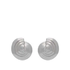 MISSOMA Shell Dome Oversized Stud Earrings - Silver