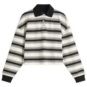 Amiri Ma Stripe Oversized Polo Top