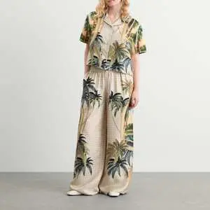 Amiri Paradise Print Silk Shirt