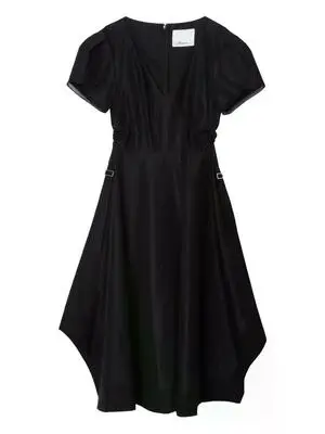3.1 Phillip Lim Puff-sleeve V-neck Midi Dress