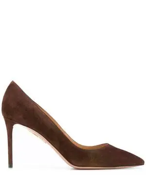 AQUAZZURA Purist Suede Stiletto Pumps