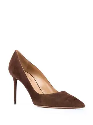 AQUAZZURA Purist Suede Stiletto Pumps