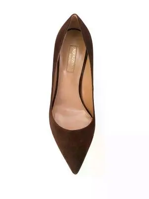 AQUAZZURA Purist Suede Stiletto Pumps
