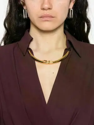 Elisabetta Franchi Wrap-design Flared Hem Dress