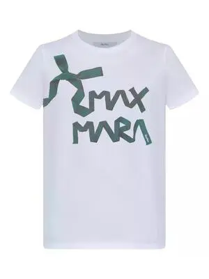Max Mara Logo-print Calcio T-shirt - White