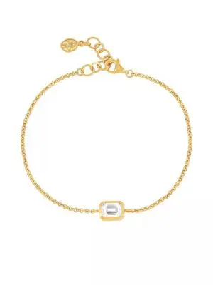 DOWER & HALL Octagon-topaz Chain Bracelet - Gold