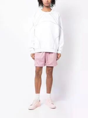 ADVISORY BOARD CRYSTALS Logo-embroidered Mesh Track Shorts