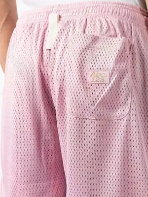 ADVISORY BOARD CRYSTALS Logo-embroidered Mesh Track Shorts