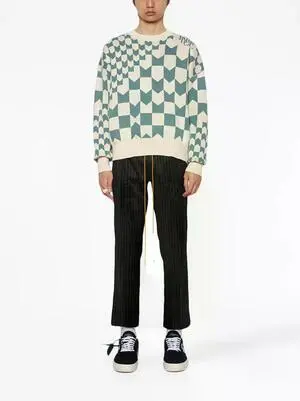 Rhude Racing Monogram-intarsia Jumper