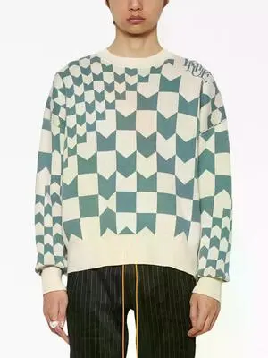 Rhude Racing Monogram-intarsia Jumper