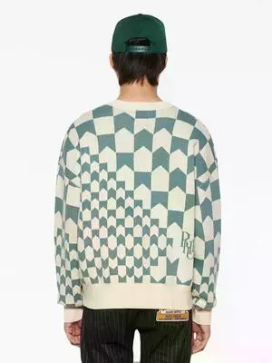Rhude Racing Monogram-intarsia Jumper