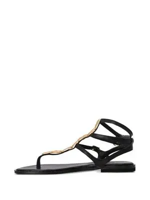 KOTRIS SANDALS Milos Buckle-fastening Embellished Sandals - Black