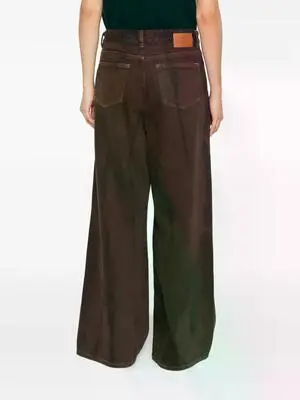 GANNI Wide-leg Jeans - Brown