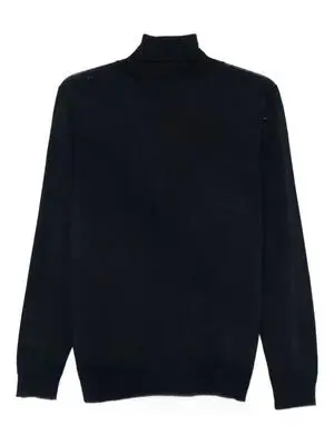 Barena Venezia High-neck Merino Wool Sweater - Blue