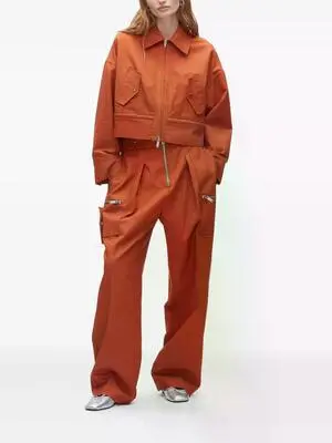 3.1 Phillip Lim Zip-front Pocket Shirt Jacket - Orange