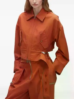 3.1 Phillip Lim Zip-front Pocket Shirt Jacket - Orange