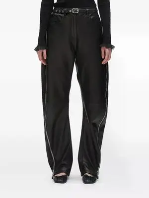 3.1 Phillip Lim Zip-detail Leather Trousers