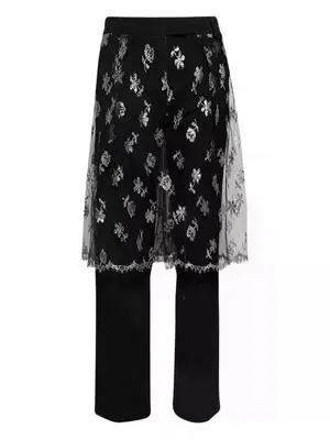 Christopher Esber Floral-lace Trousers