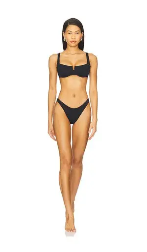 L*Space Mako Bikini Top - Black