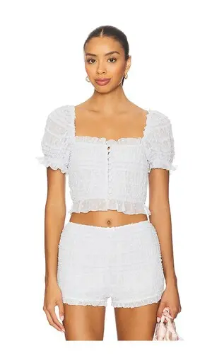 Majorelle Short Sleeve Blouses