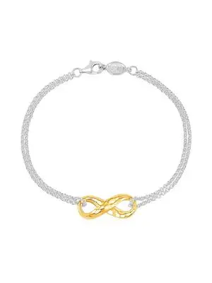 DOWER & HALL Entwined Infinity Two-tone Bracelet - Gold