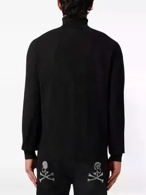 Philipp Plein Ribbed Turtleneck Sweater - Black