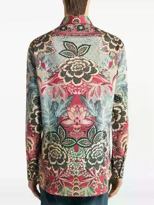 Etro Floral-print Shirt - Neutrals