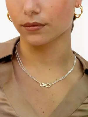 DOWER & HALL Entwined Infinity Pendant Necklace - Gold