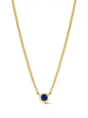 DOWER & HALL Dewdrop Sapphire Pendant Necklace - Gold