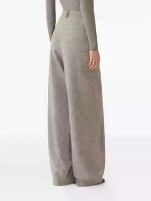 Fabiana Filippi Wide Leg Cashmere Track Pants - Grey
