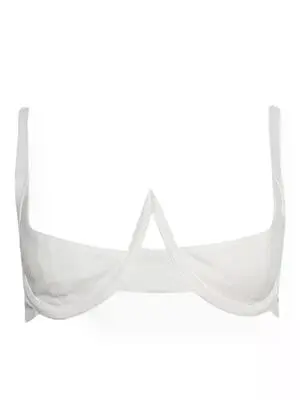 Natasha Zinko Plunge-neckline Bra - White