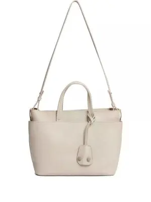 Fabiana Filippi Leather Tote Bag - Grey