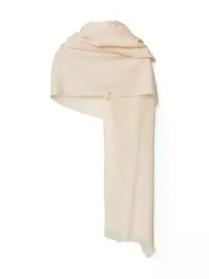 Fabiana Filippi Embellished Fringed Scarf - Neutrals