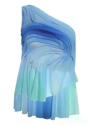 DI PETSA Wetlook Gradient One-shoulder Top
