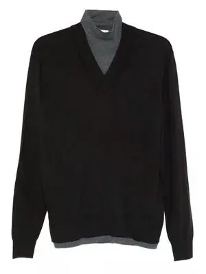 PAOLO PECORA V-neck Wool Sweater
