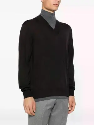 PAOLO PECORA V-neck Wool Sweater