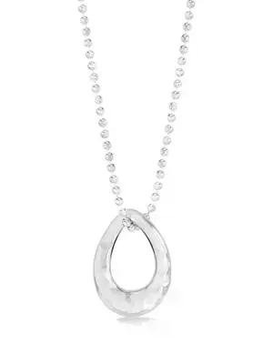 DOWER & HALL Entwined Oval Pendant Necklace - Silver