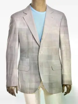 Brunello Cucinelli Checked-pattern Blazer - Grey