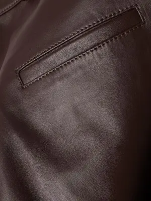 Loulou De Saison Cobe Paneled Leather Straight-leg Pants