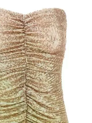 Norma Kamali Sequin-embellished Strapless Dress