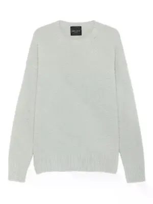 ROBERTO COLLINA Textured Crew-neck Sweater - Green