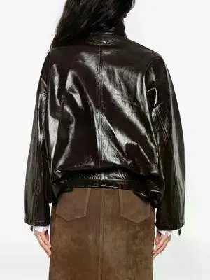 SALVATORE SANTORO Belted Leather Jacket